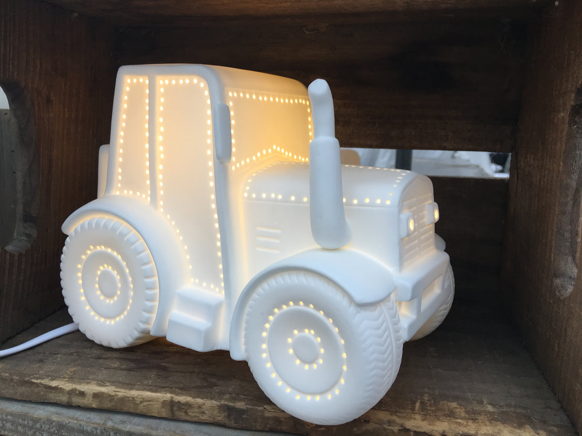 Tractor Lamp | kids lamps and childrens lighting | White Rabbit England